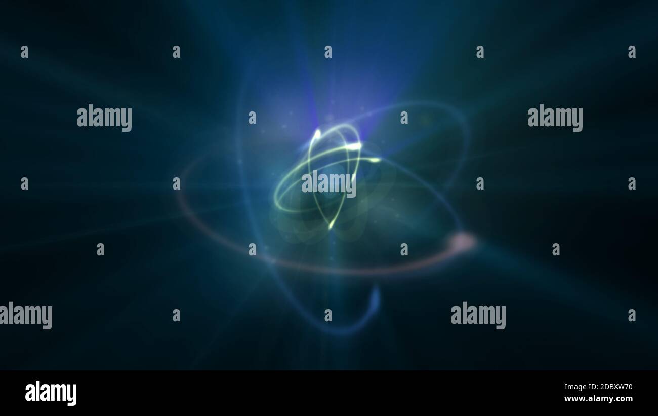 Atom power orbit in space hi-res stock photography and images - Alamy