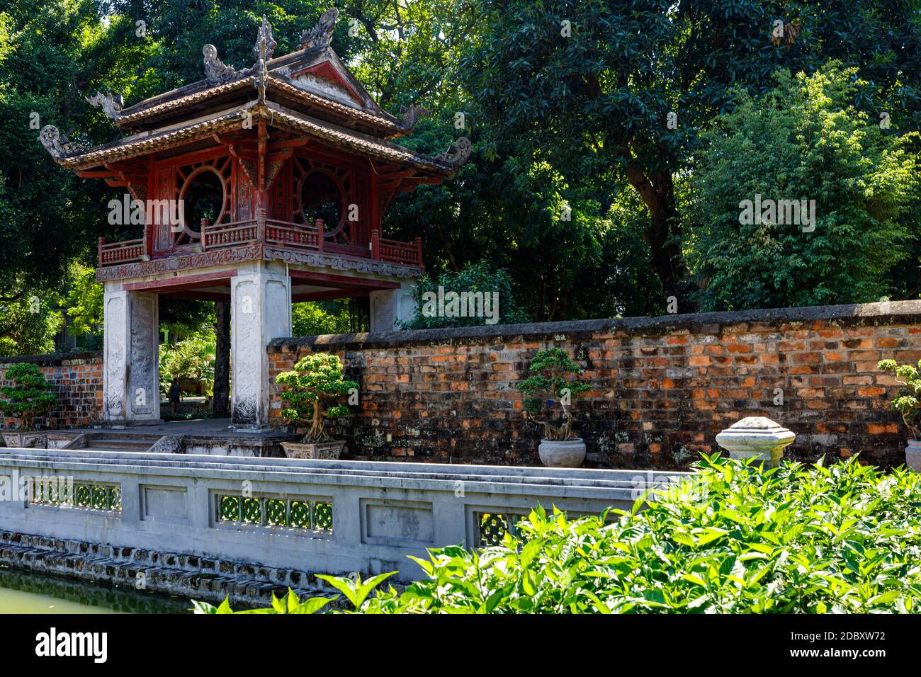 The Literature Temple of Hanoi in Vietnam Stock Photo - Alamy
