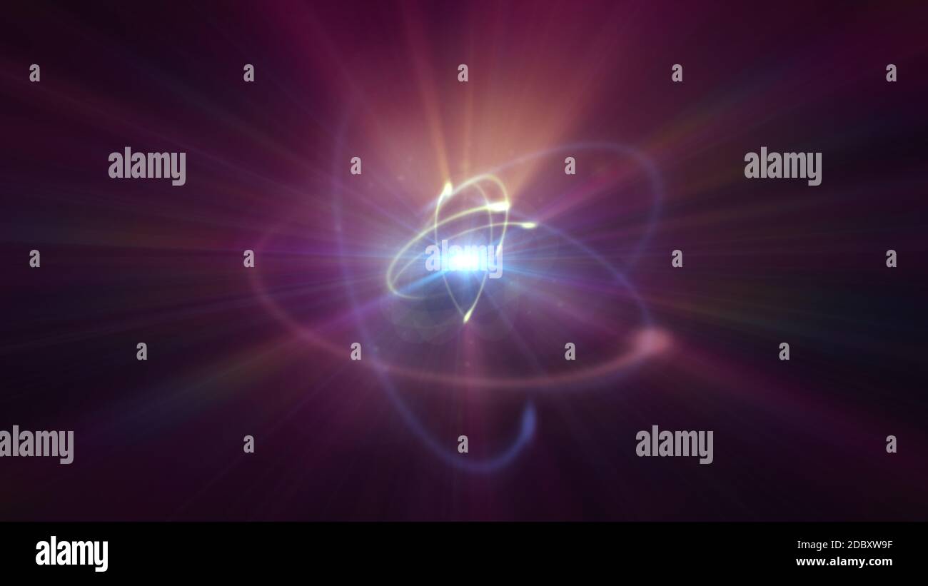 Atom power orbit in space hi-res stock photography and images - Alamy