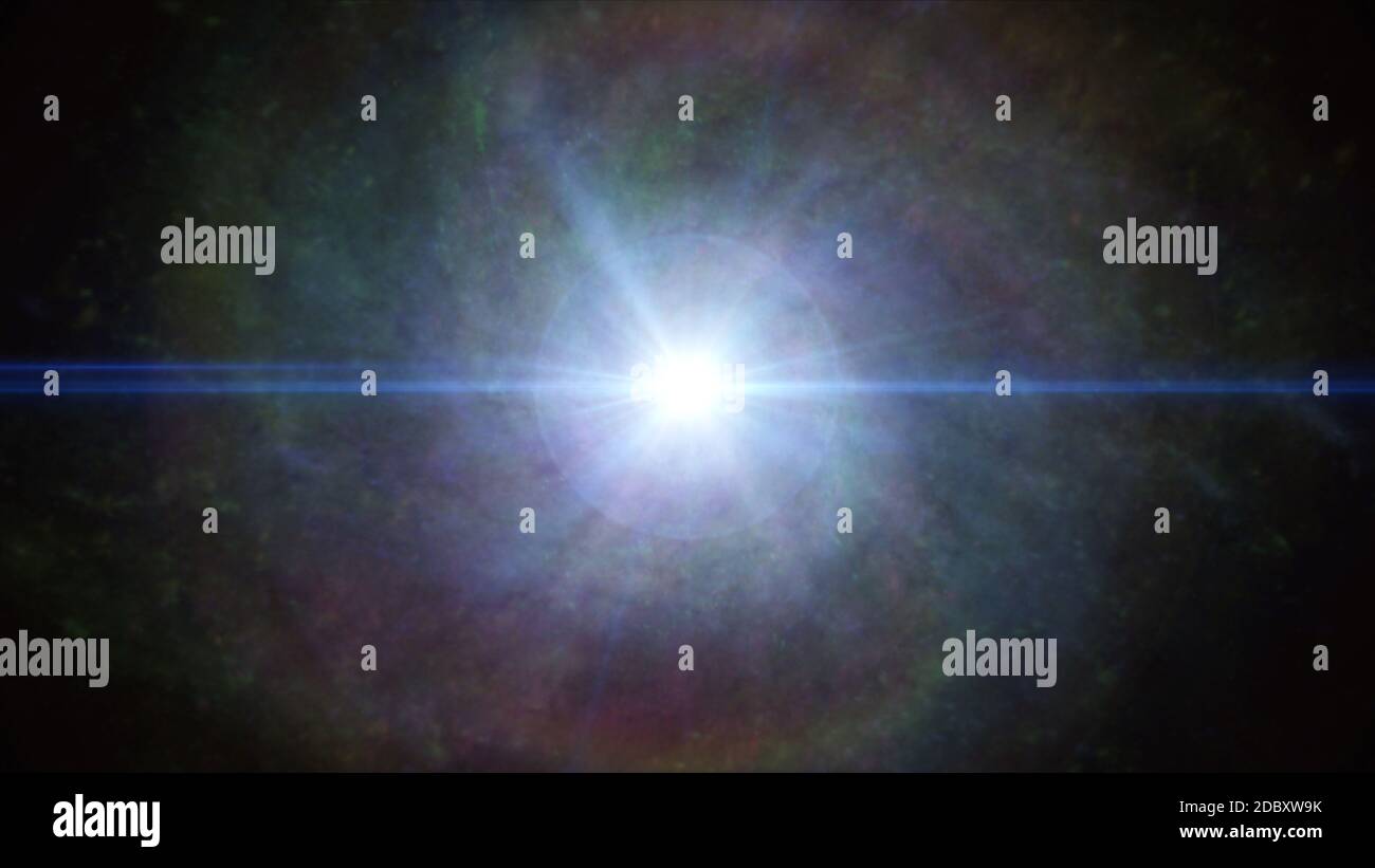 cosmos galaxy nebula ray light 3d illustration render Stock Photo - Alamy