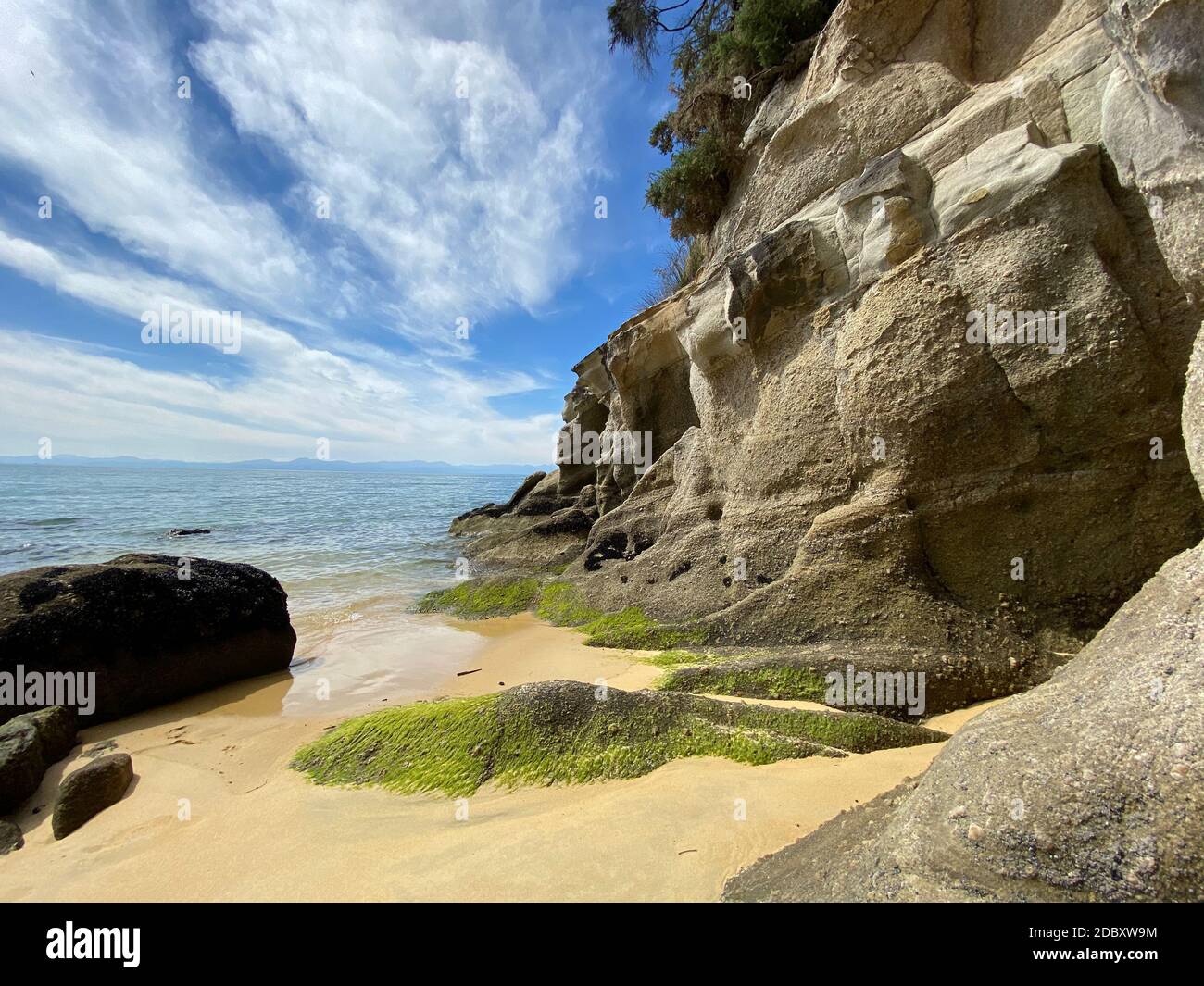 Beautiful scenery in the Abel Tasman National Park, Nelson region, New ...
