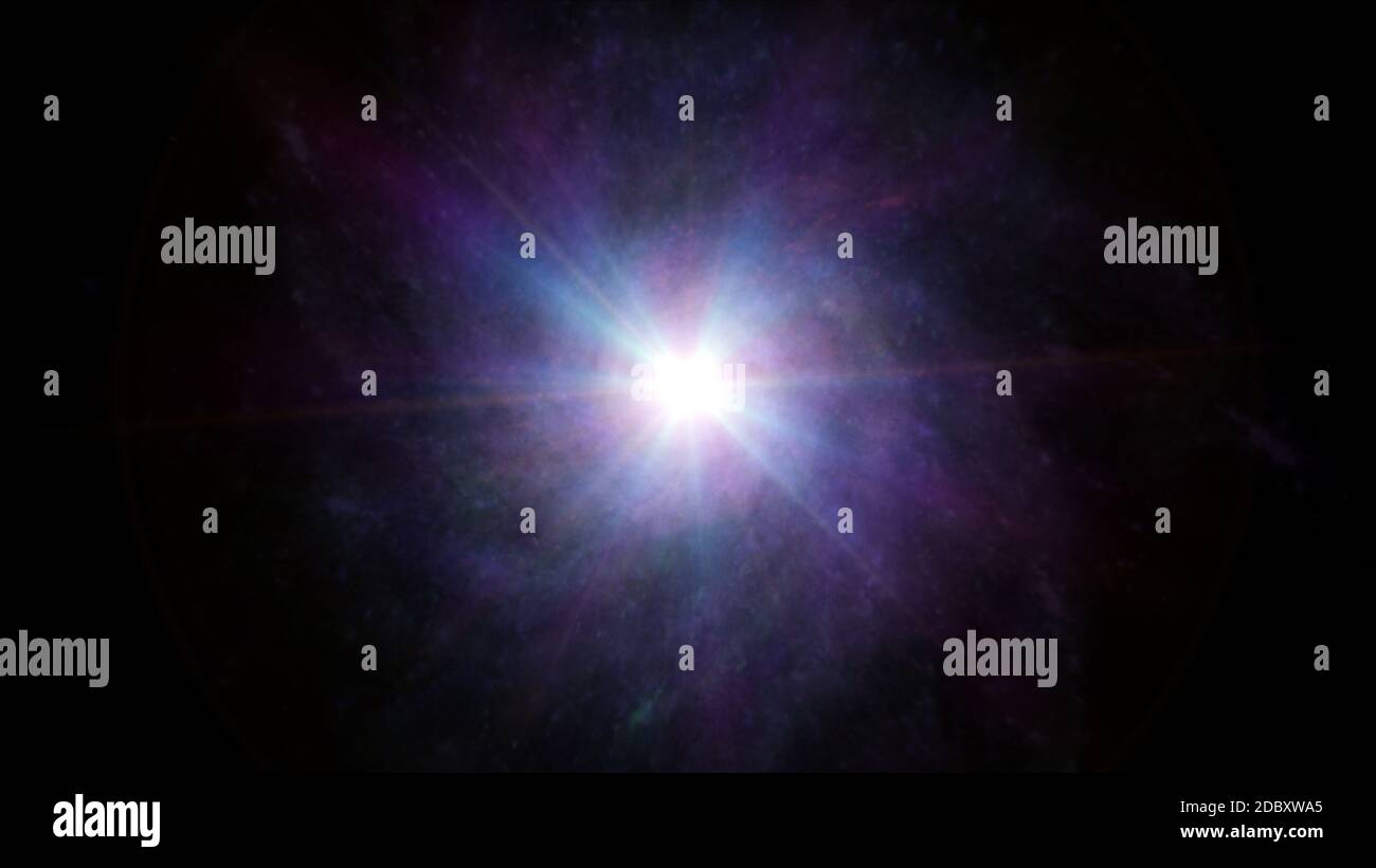 cosmos galaxy nebula ray light 3d illustration render Stock Photo - Alamy