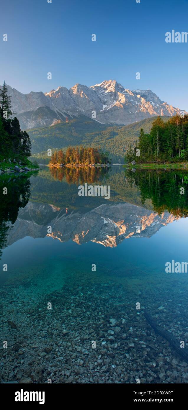geography / travel, Germany, Bavaria, Grainau, Eibsee (lake) outside of ...