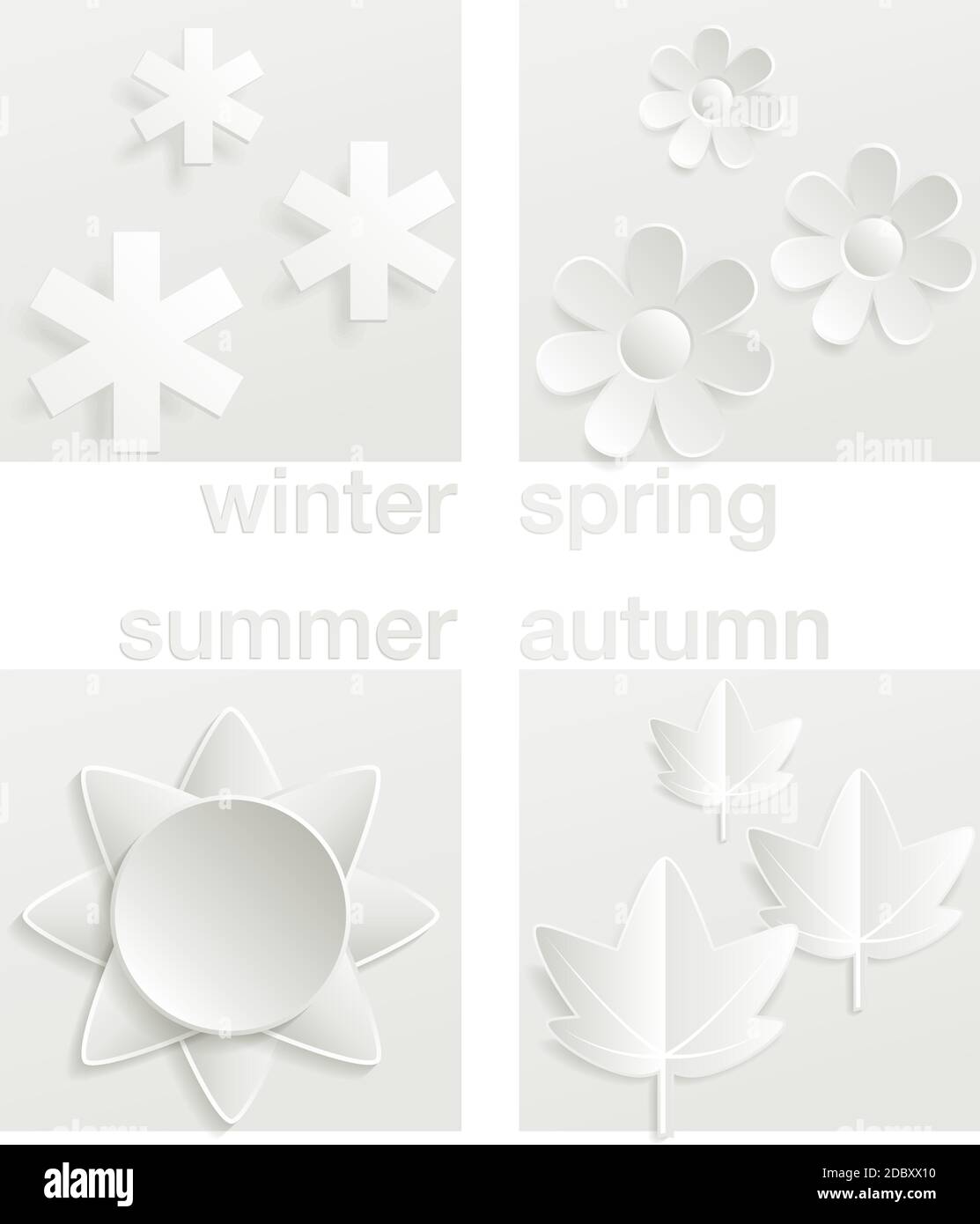 Paper cut design winter Cut Out Stock Images & Pictures - Alamy