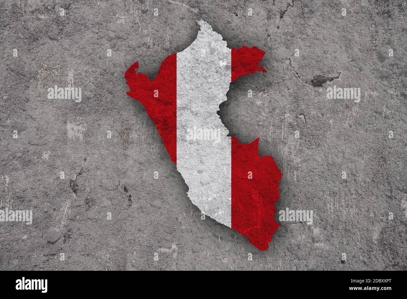 Outline map flag peru hi-res stock photography and images - Alamy