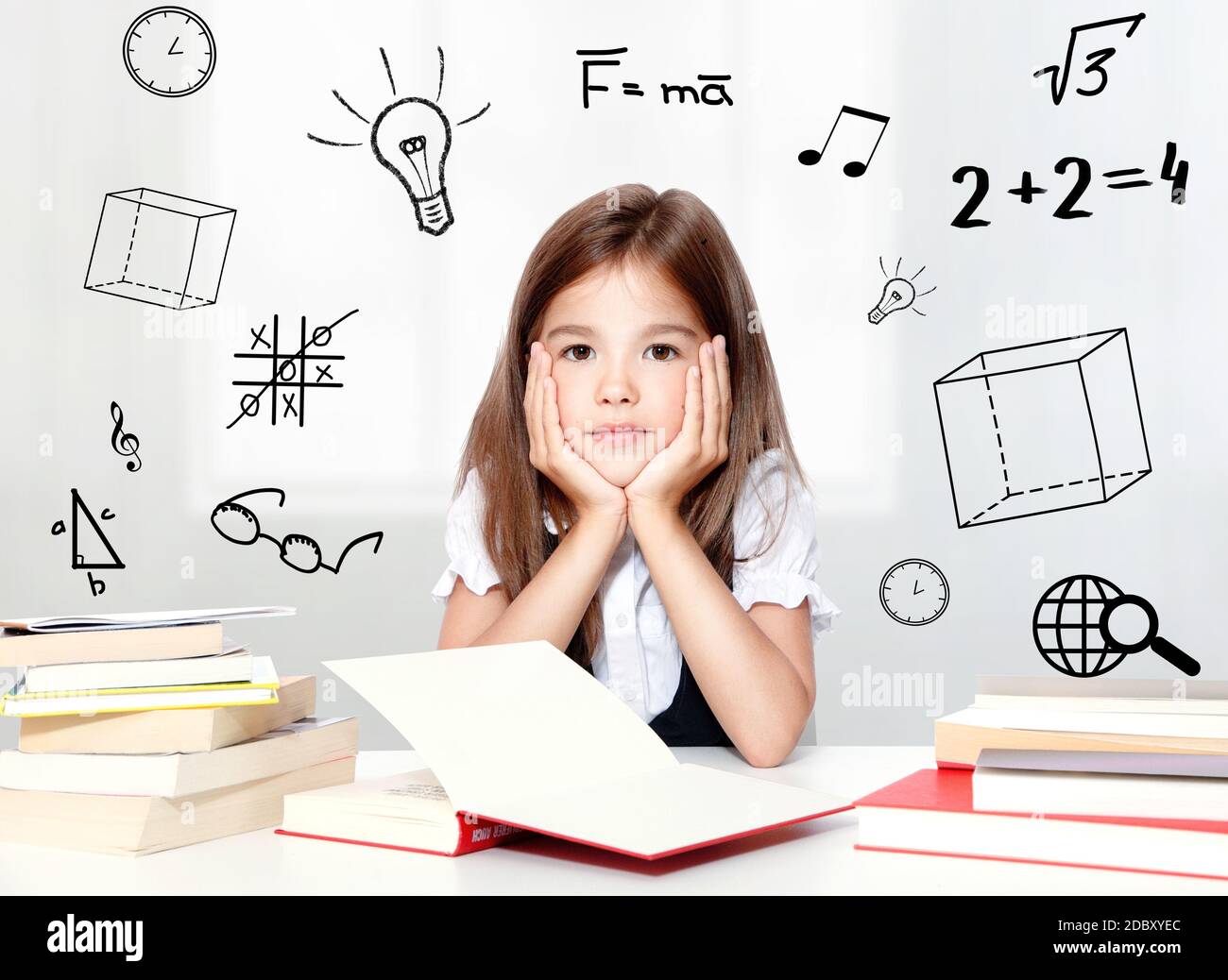 Back to school! Concept of education, reading and learning Stock Photo ...