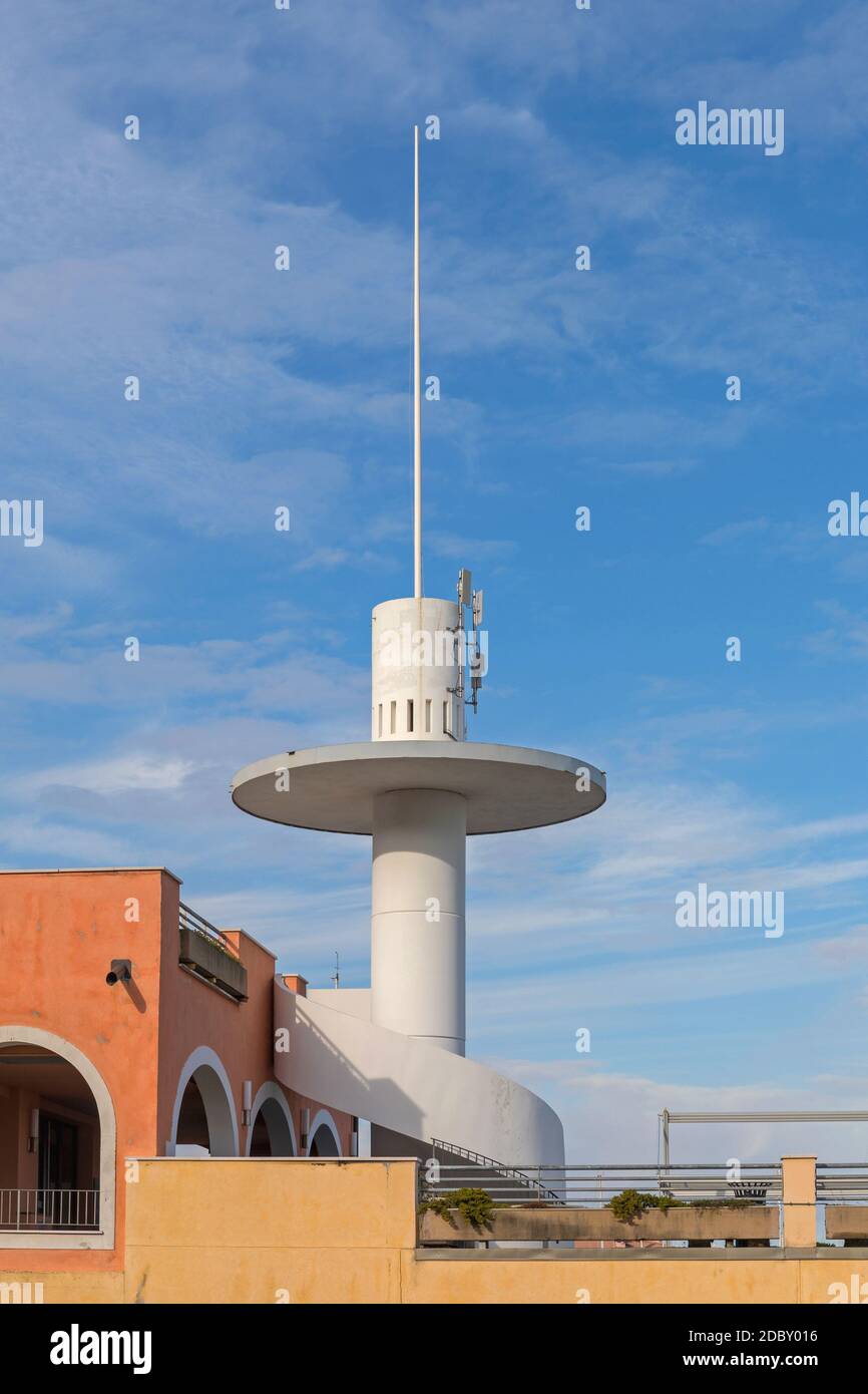 Tall Spire at Pillar Architecture in Italy Stock Photo - Alamy