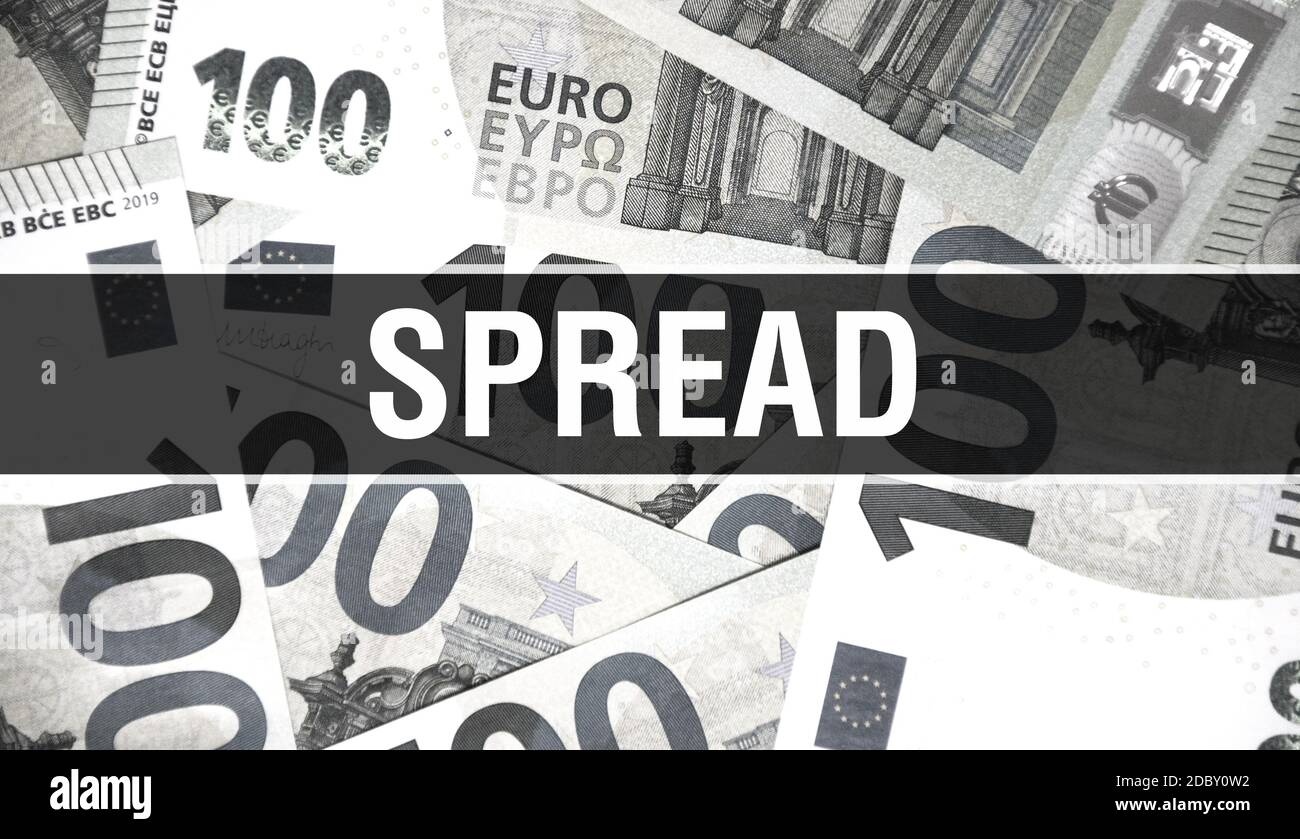 Spread text Concept Closeup. American Dollars Cash Money,3D rendering ...