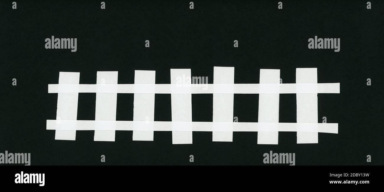 illustration of a fence made with paper strips Stock Photo - Alamy