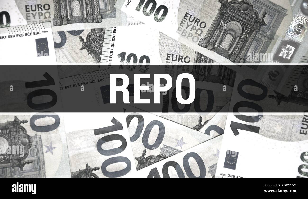 Repo text Concept Closeup. American Dollars Cash Money,3D rendering ...