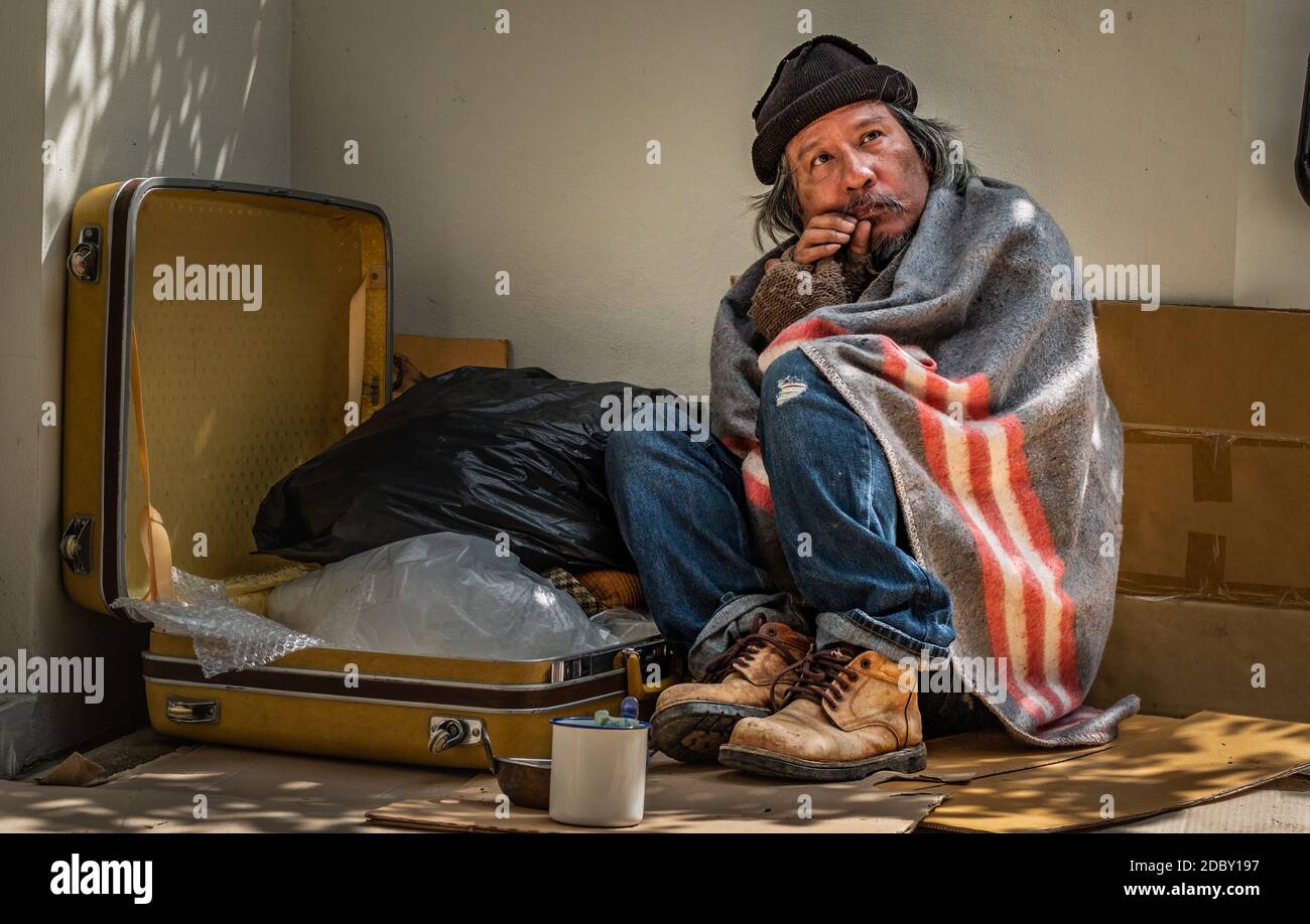 Ragged homeless man hi-res stock photography and images - Alamy