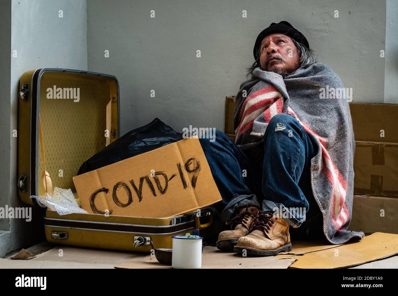 Ragged homeless man hi-res stock photography and images - Alamy