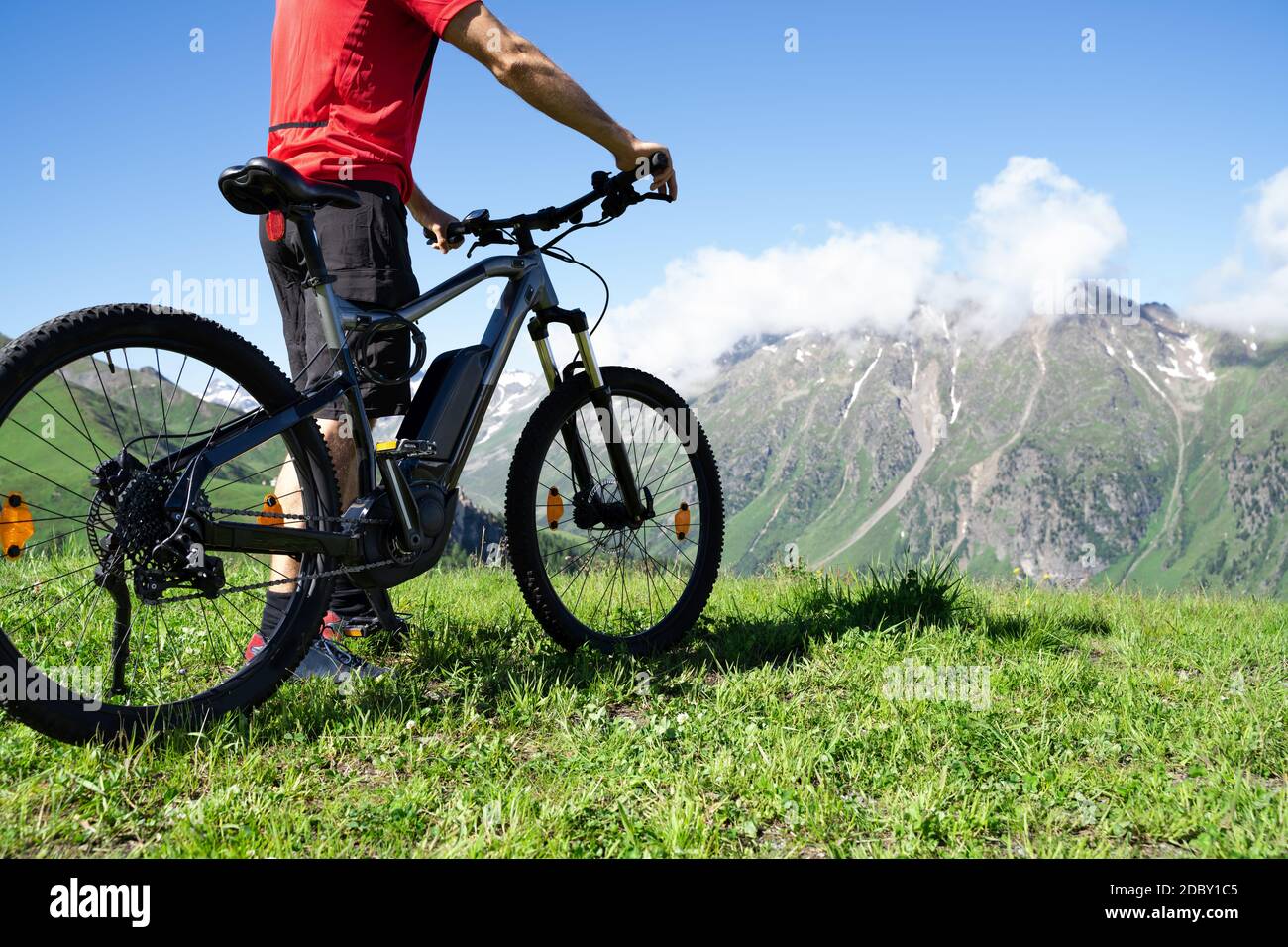 E Bike Bicycle In Austria. Mountain Ebike In Summer Stock Photo - Alamy