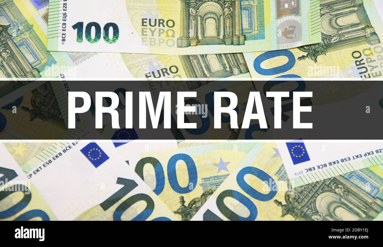 Prime Rate text Concept Closeup. American Dollars Cash Money,3D ...