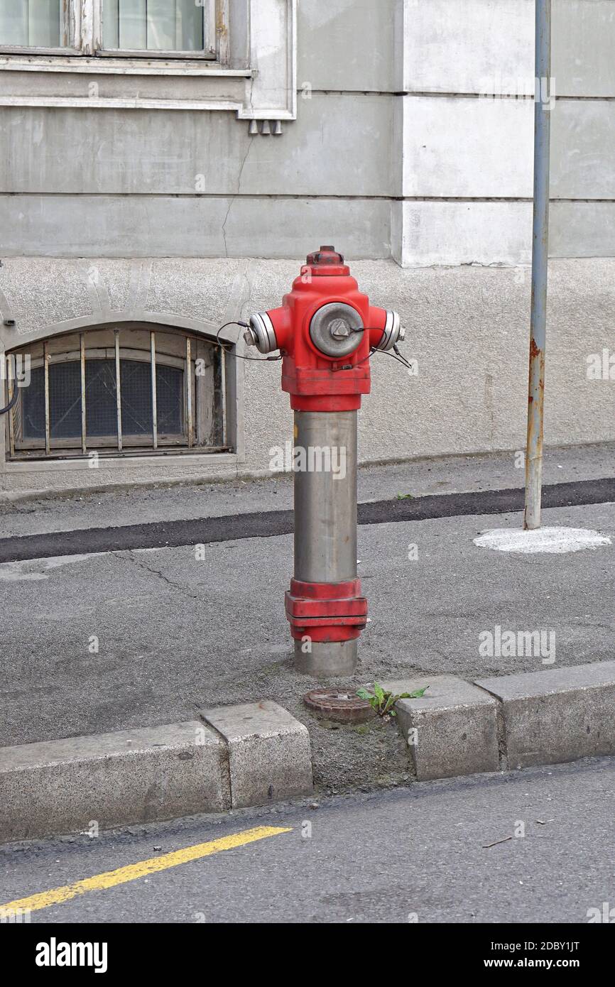Water hydrant pipe at street Stock Photo - Alamy