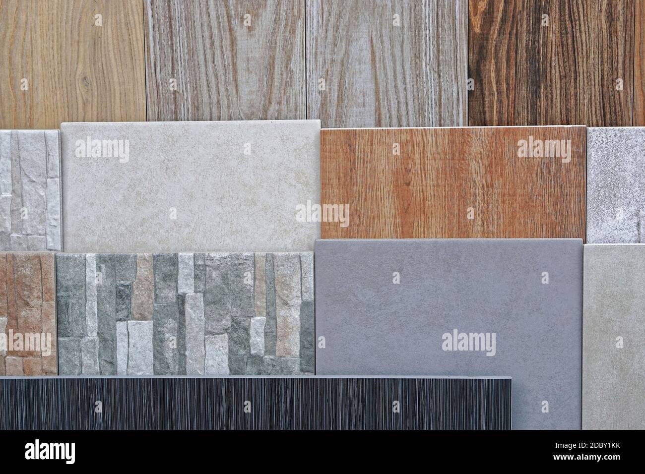 Ceramic tiles in various patterns and earth colors Stock Photo - Alamy