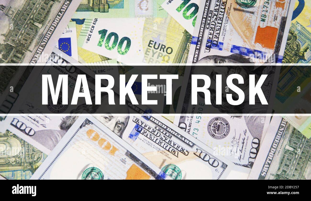 Market Risk text Concept Closeup. American Dollars Cash Money,3D ...