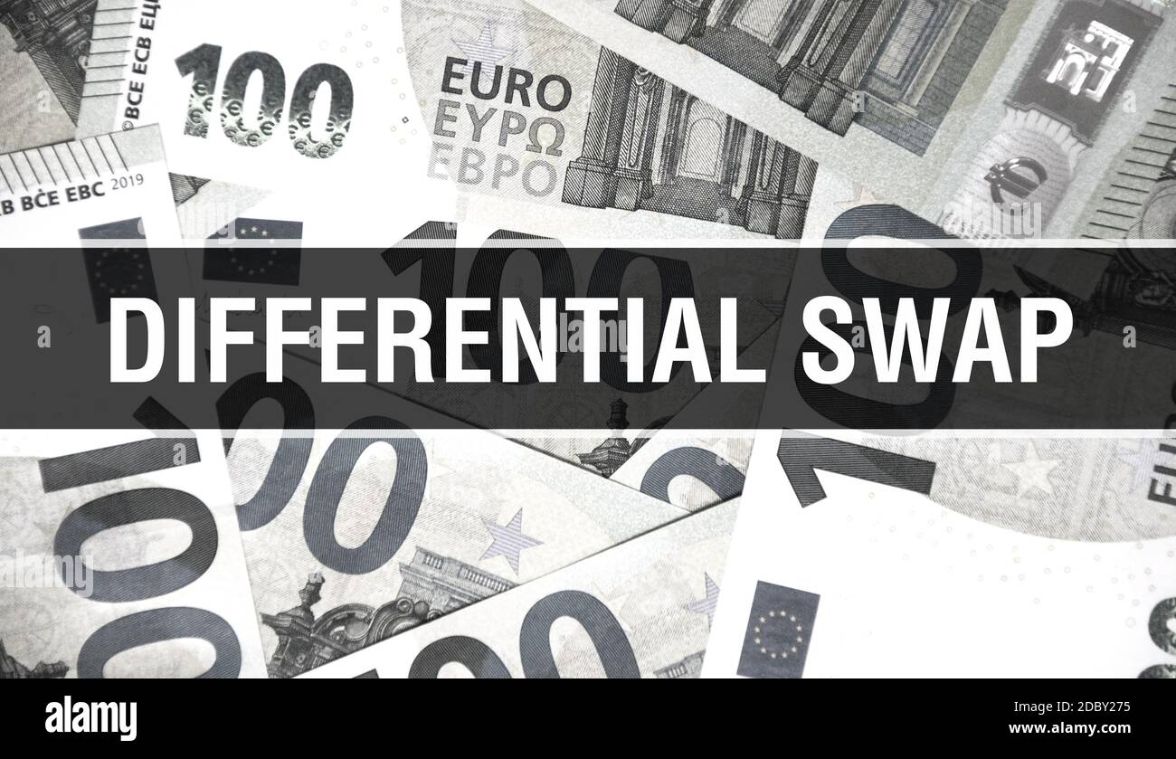 Differential Swap text Concept Closeup. American Dollars Cash Money,3D ...
