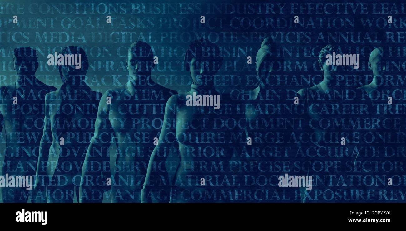 Company Vision and Team Working Together Towards Success Stock Photo ...
