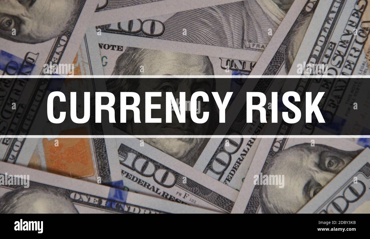 Currency Risk text Concept Closeup. American Dollars Cash Money,3D ...