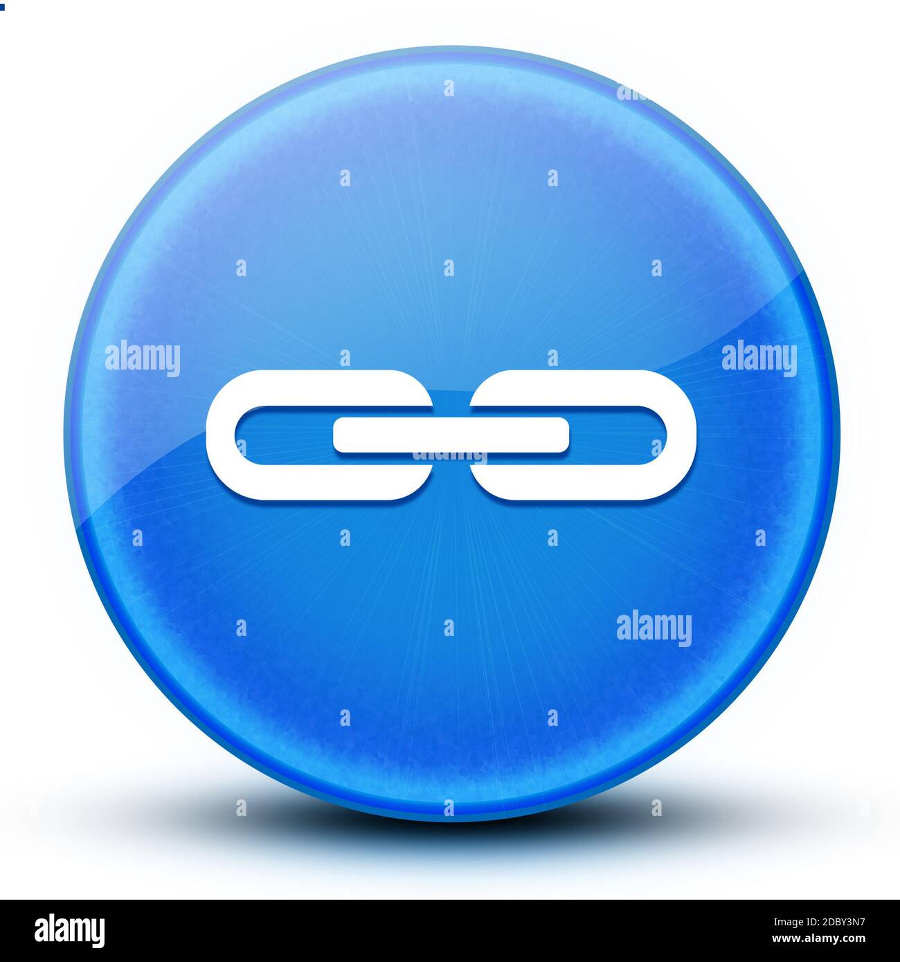 Link eyeball glossy blue round button abstract illustration Stock Photo ...
