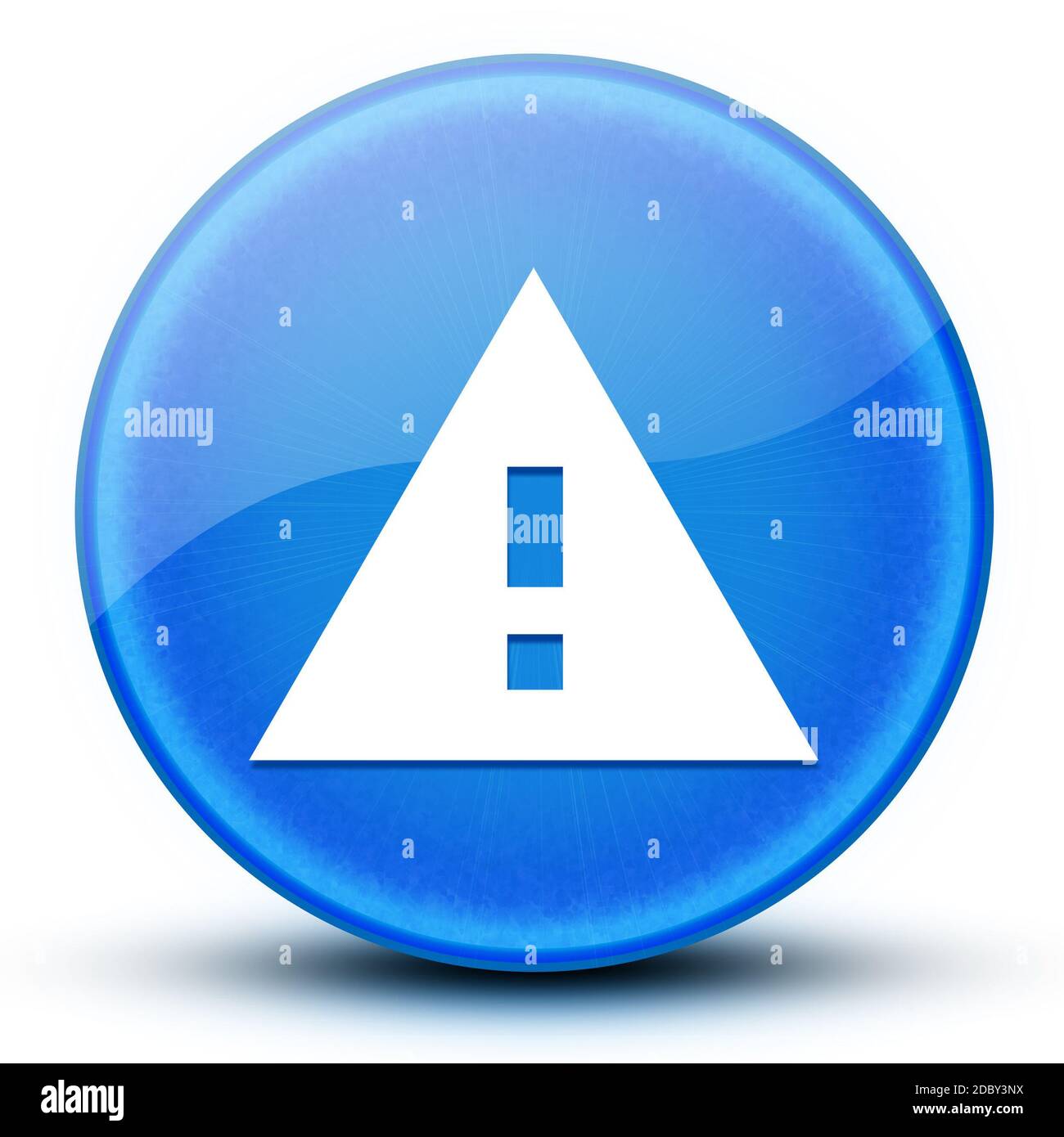Report problem eyeball glossy blue round button abstract illustration ...