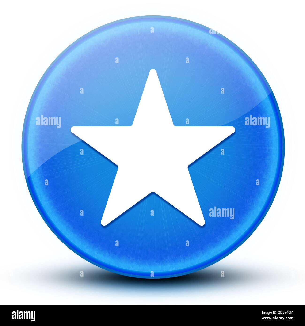 Star eyeball glossy blue round button abstract illustration Stock Photo ...