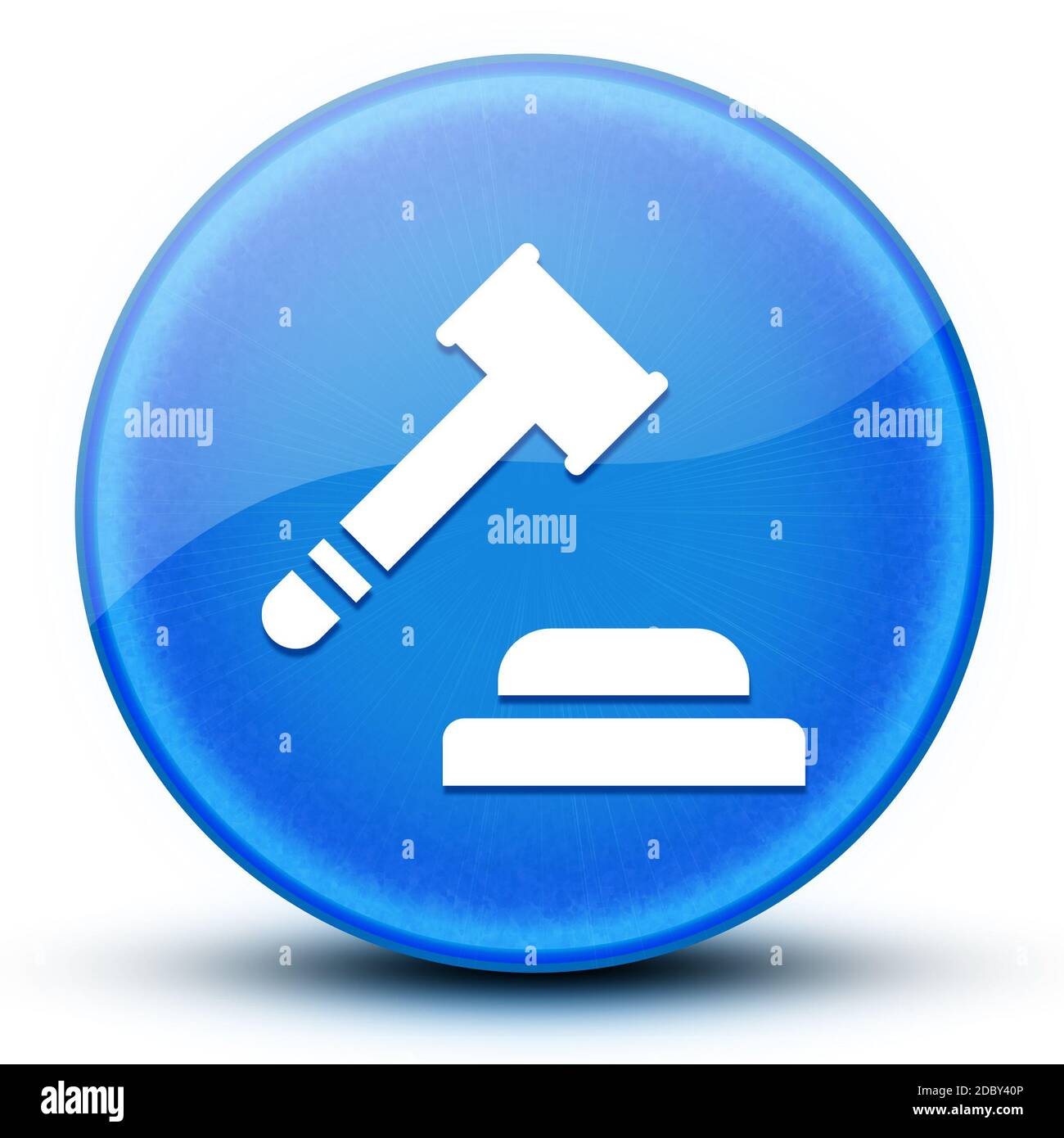 Blue sign handshake symbol icon hi-res stock photography and images - Alamy