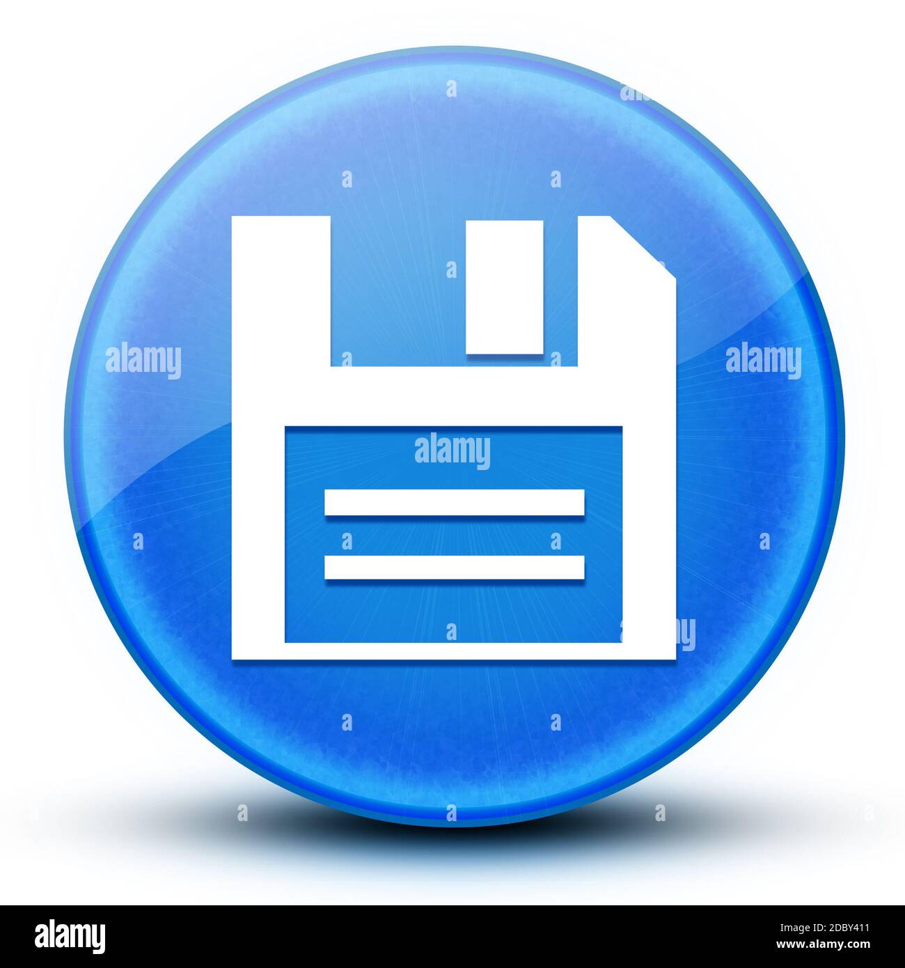 Disk eyeball glossy blue round button abstract illustration Stock Photo ...
