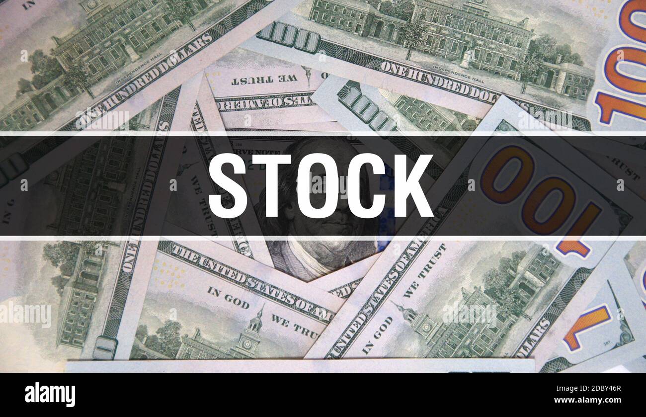 Stock text Concept Closeup. American Dollars Cash Money,3D rendering ...