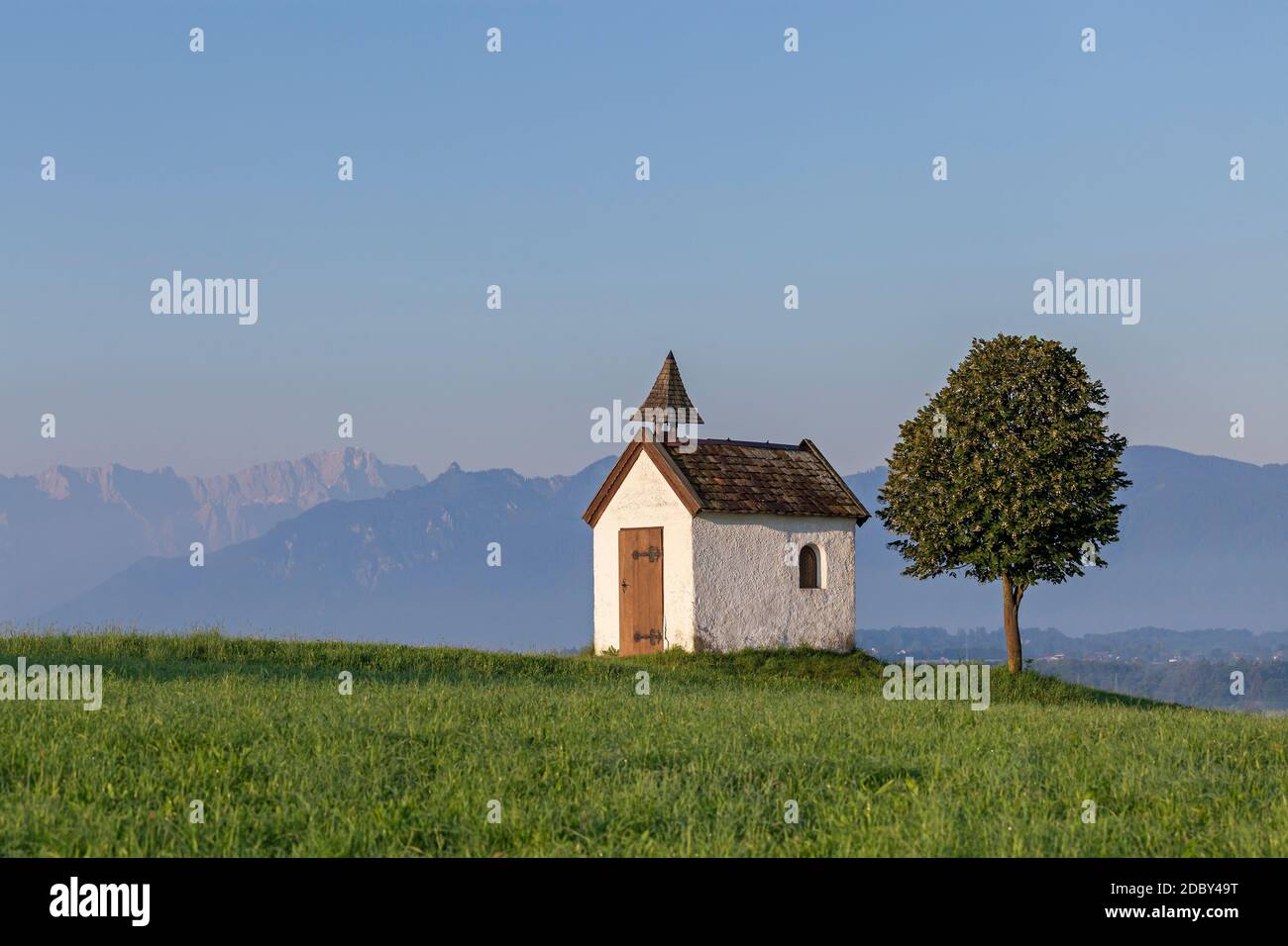 geography / travel, Germany, Bavaria, chapel on the Aidlinger Hoeh post ...