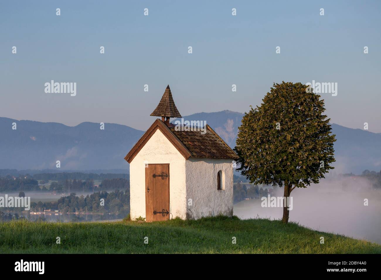geography / travel, Germany, Bavaria, chapel on the Aidlinger Hoeh post ...