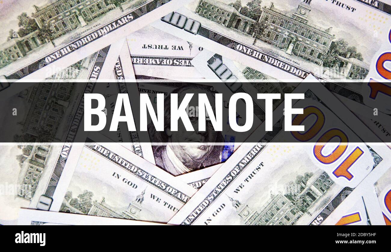 Banknote text Concept Closeup. American Dollars Cash Money,3D rendering ...