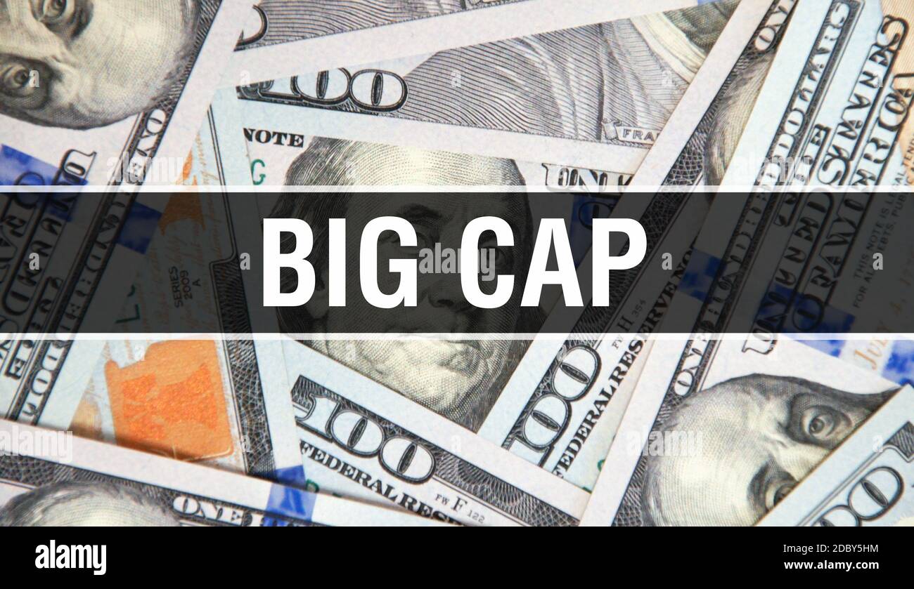 Big Cap text Concept Closeup. American Dollars Cash Money,3D rendering ...