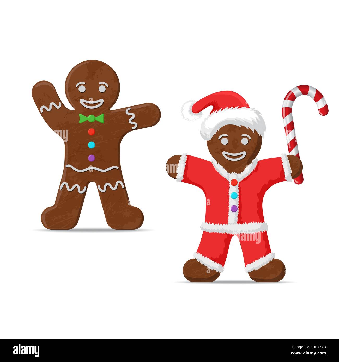 Gingerbread man cartoon funny Cut Out Stock Images & Pictures - Alamy