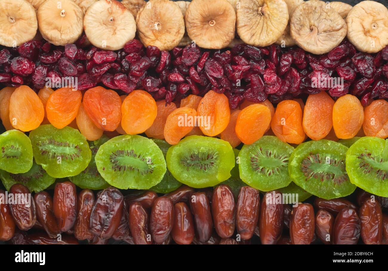 Dried fruits close up can be used as background Stock Photo - Alamy