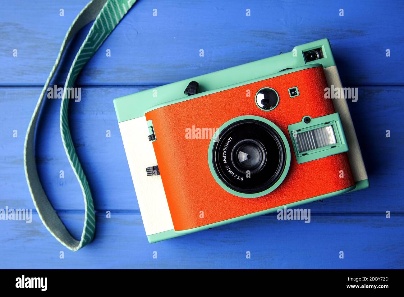 various vintage old colorful cameras Stock Photo - Alamy