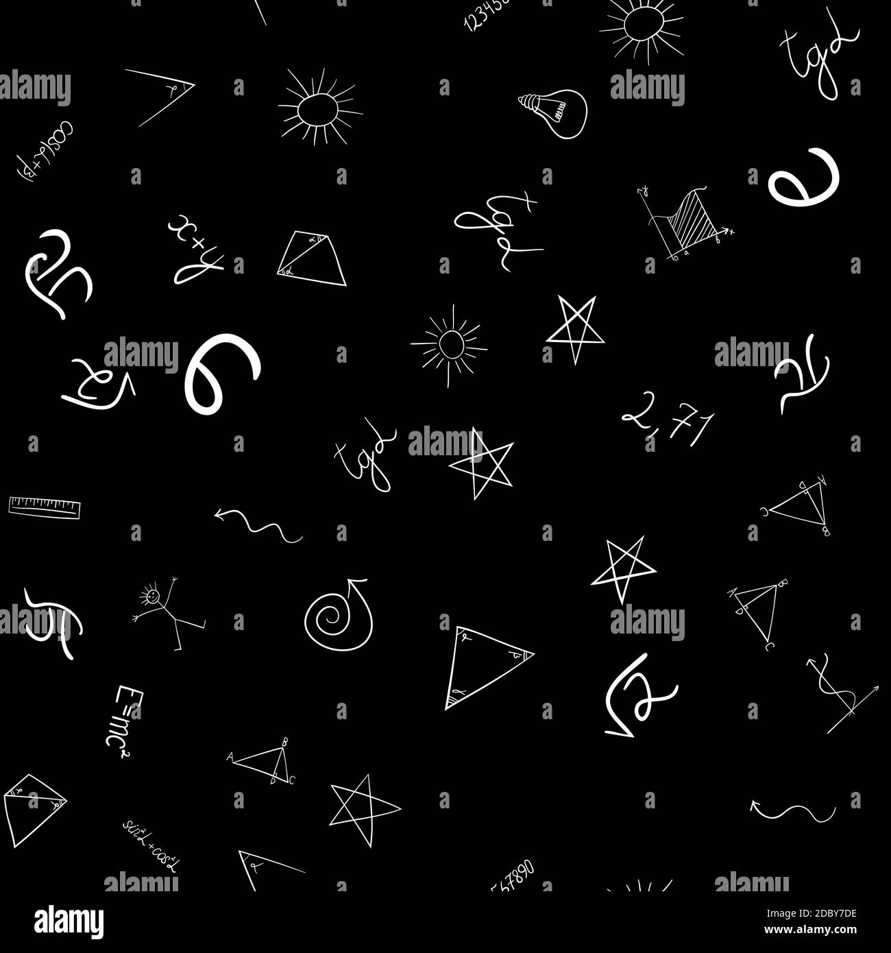 Doodles formula mathematics math hi-res stock photography and images ...