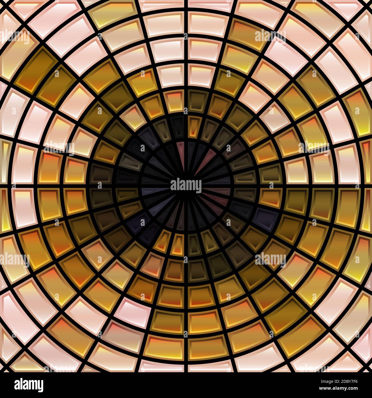 abstract stained-glass mosaic background - brown and beige Stock Photo ...