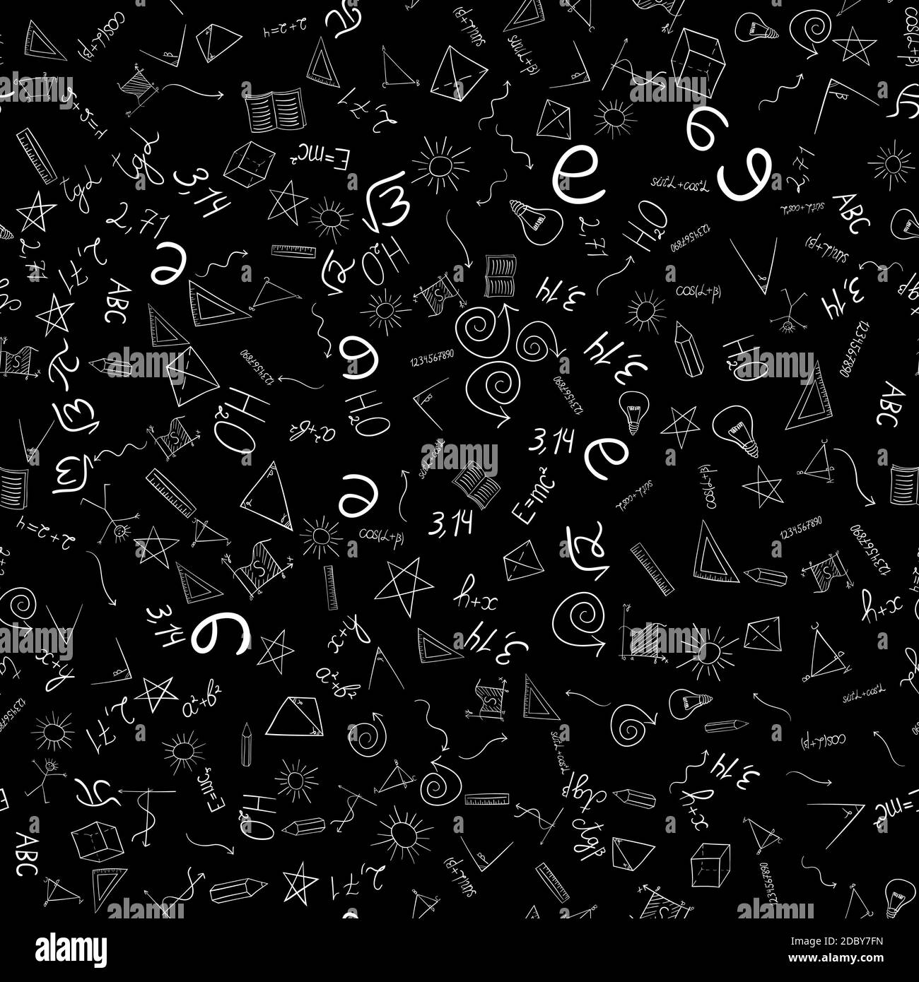 Doodles formula mathematics math hi-res stock photography and images ...