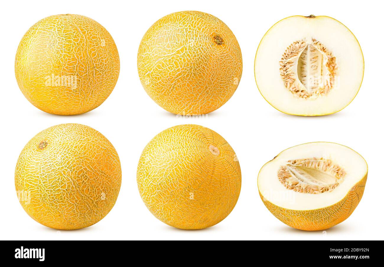 melon isolated on white background, clipping path, full depth of field ...