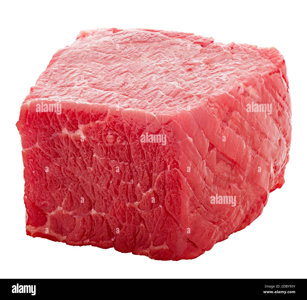 meat, beef, cube, isolated on white background, clipping path, full ...