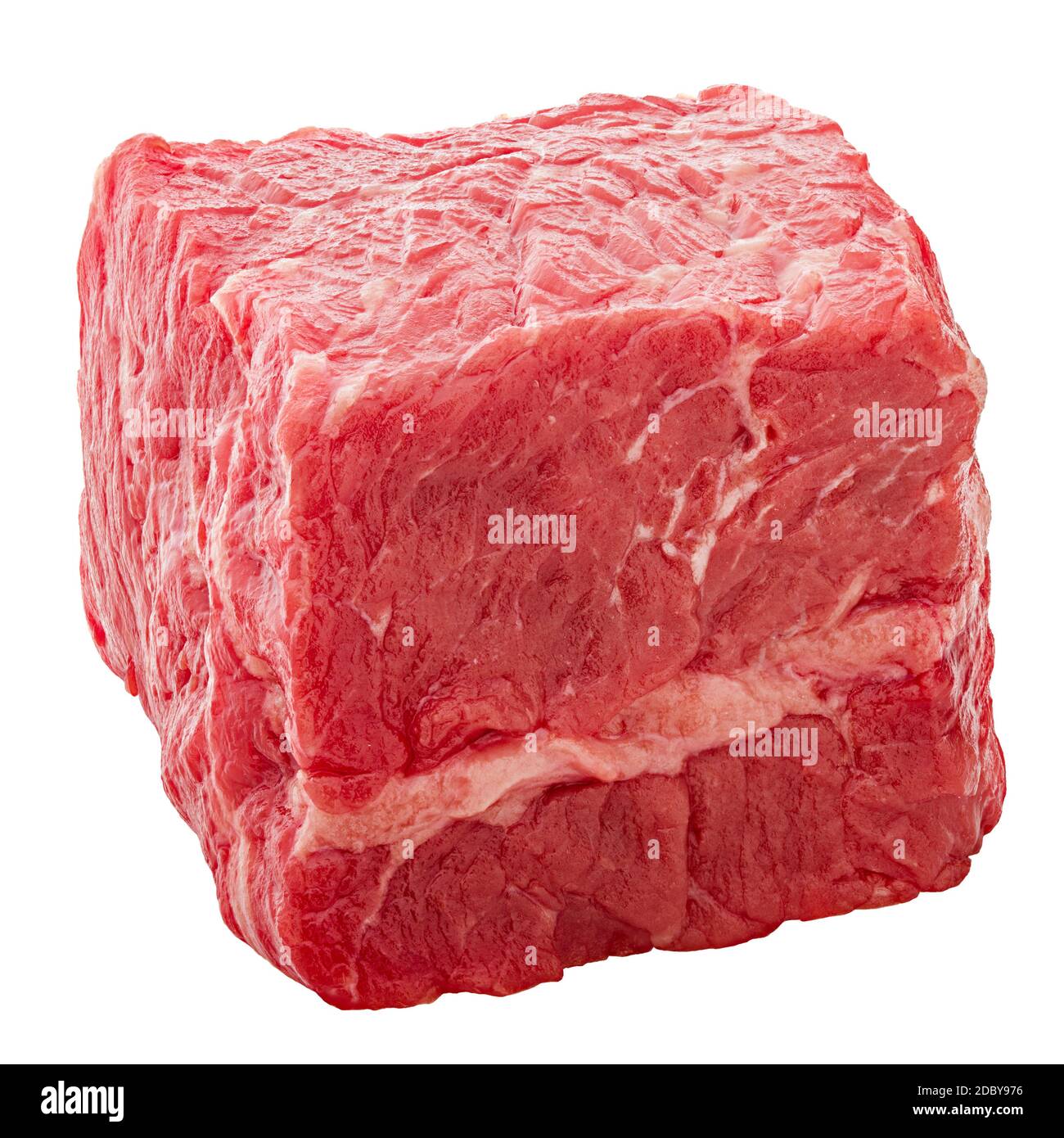 meat, beef, cube, isolated on white background, clipping path, full ...
