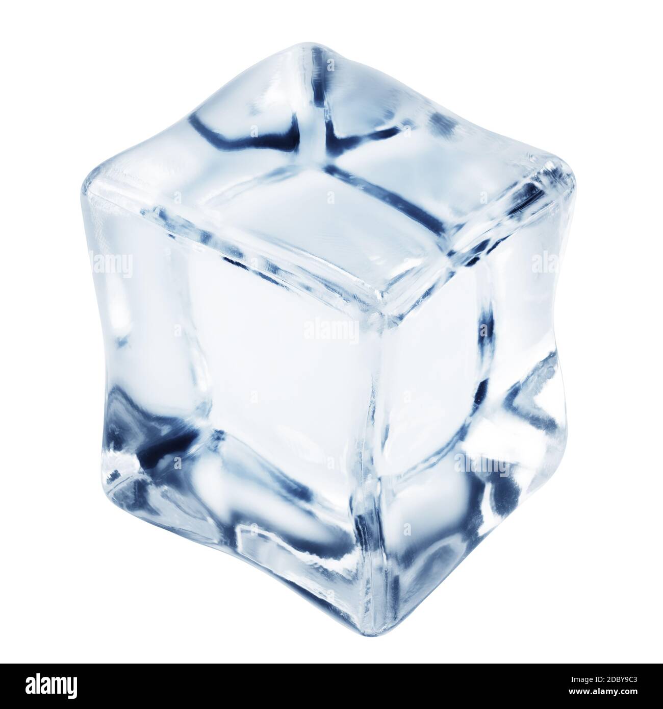 ice cube, isolated on white background, clipping path, full depth of ...