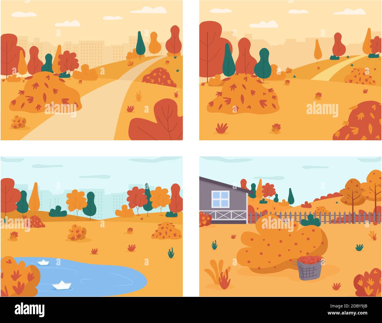 Semi urban view Stock Vector Images - Alamy