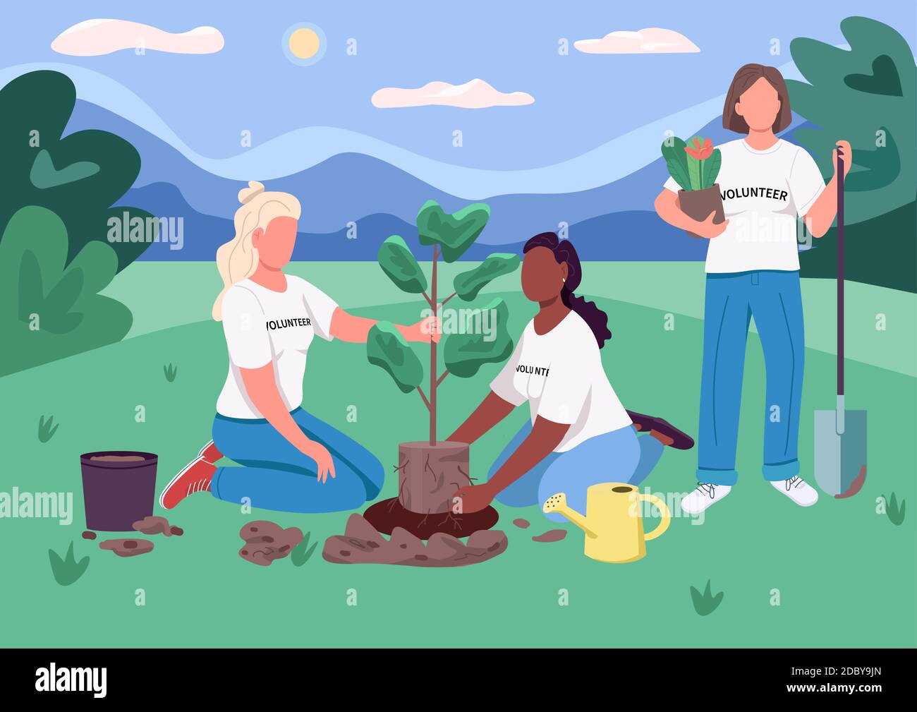 Ecofeminism flat color vector illustration Stock Vector Image & Art - Alamy