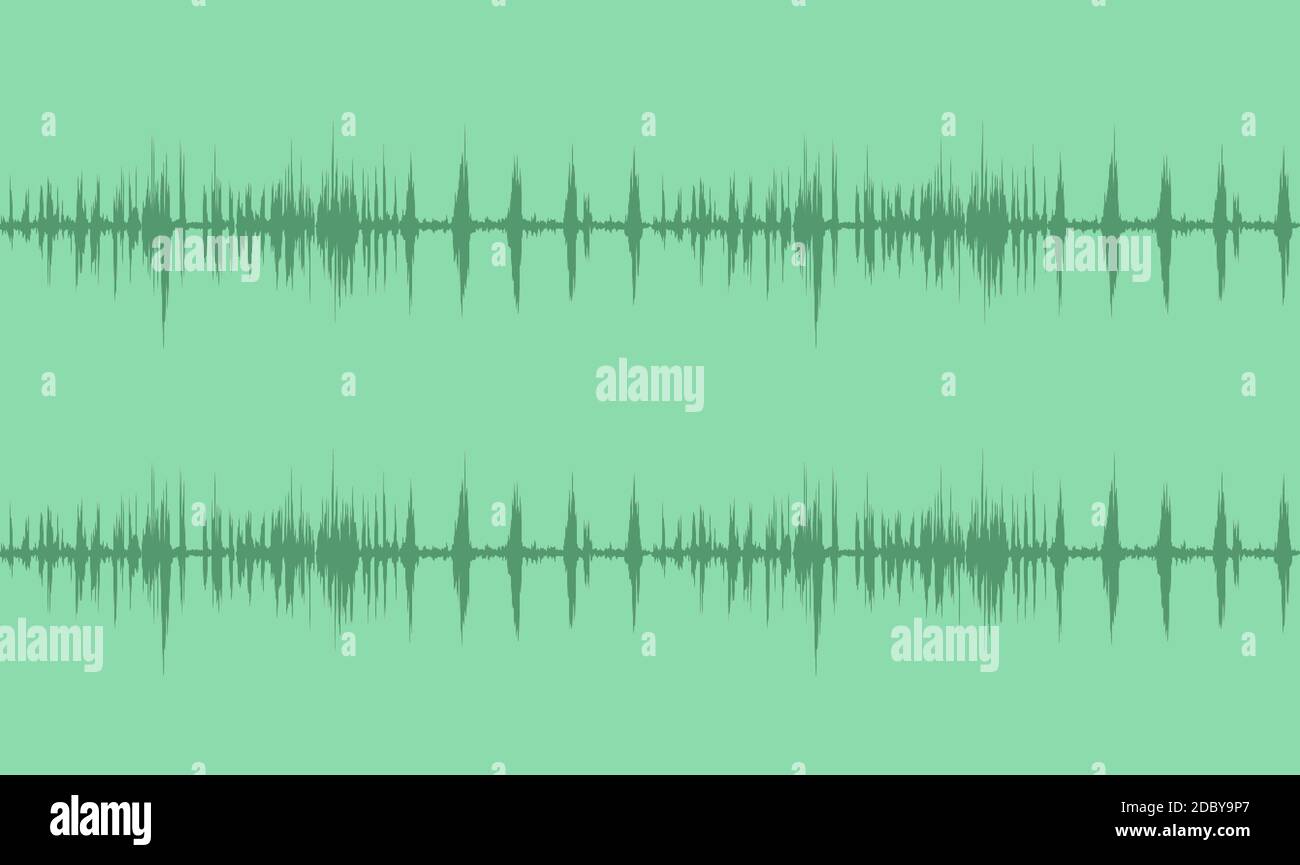 waveform diagram illustration of a stereo sound Stock Photo - Alamy