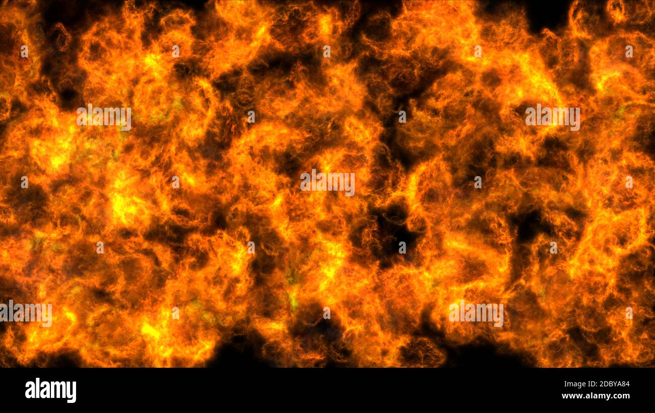 fire abstract flame background explosion, 3d render illustration Stock ...