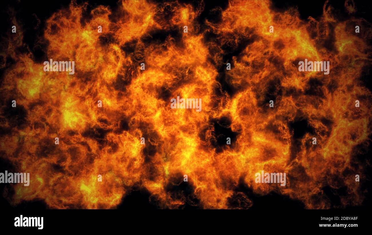 fire abstract flame background explosion, 3d render illustration Stock ...