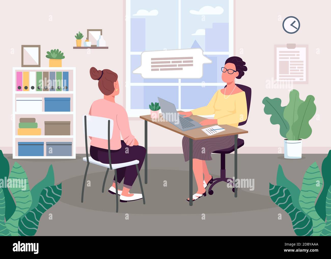 Interview Cartoon High Resolution Stock Photography and Images - Alamy